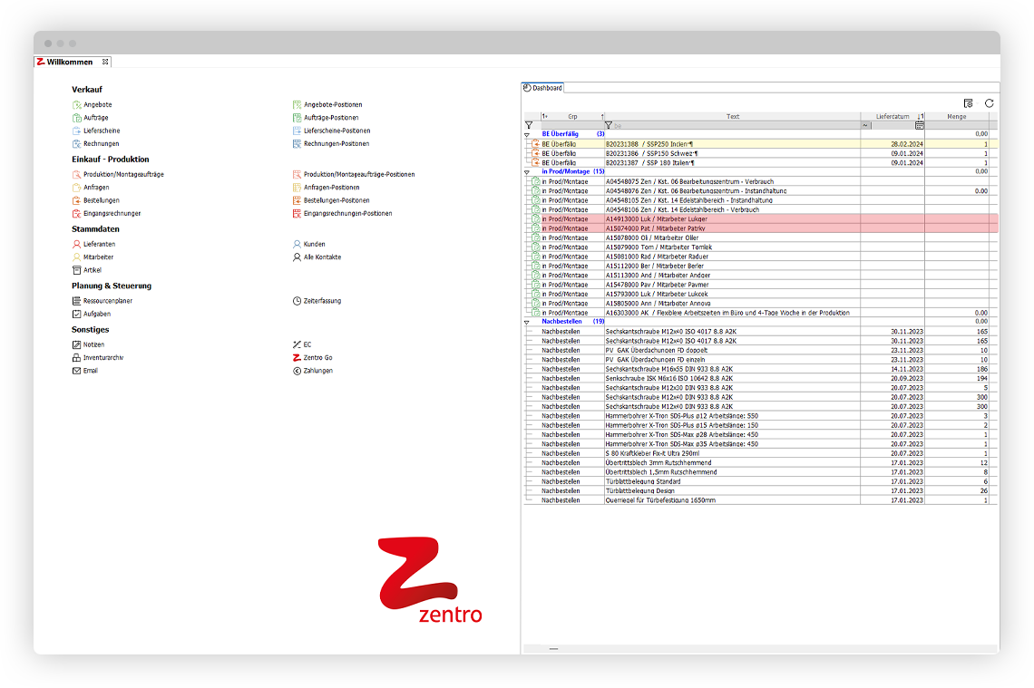 Merchandise management software & ERP - Zentro